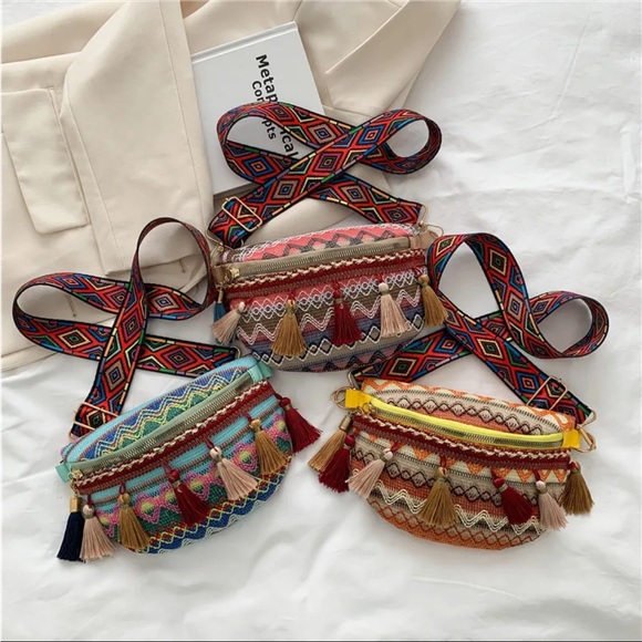 Bea Cali Boho | Bags | Last Boho Festival Embroidered Fanny Packstrap ...